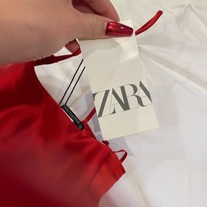 Zara | Dresses | Red Zara Dress | Poshmark